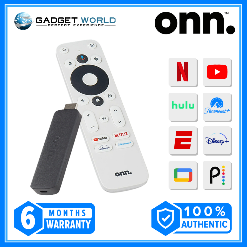 Onn Android TV 2K FHD Streaming Stick Black | Shopee Philippines
