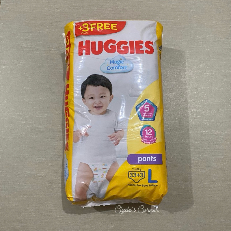 Huggies Magic Comfort Pants (36 pcs) | Shopee Philippines