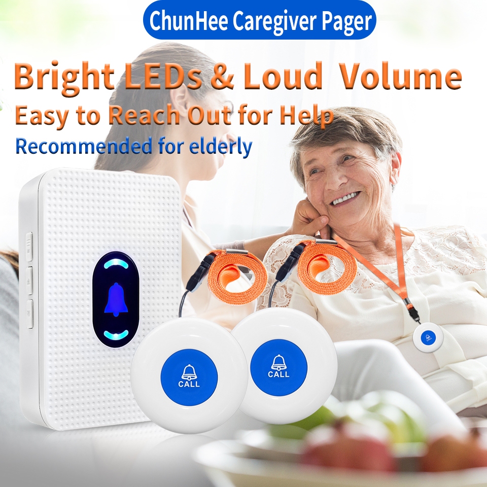Chunhee Hospital Pager Life Alert Emergency SOS Call Buttonfor Elderly ...