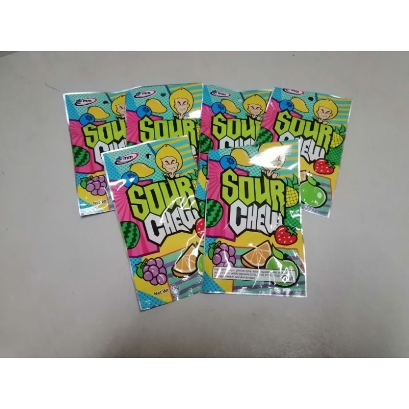 Super Sour Chew Candy 30pcs | Shopee Philippines