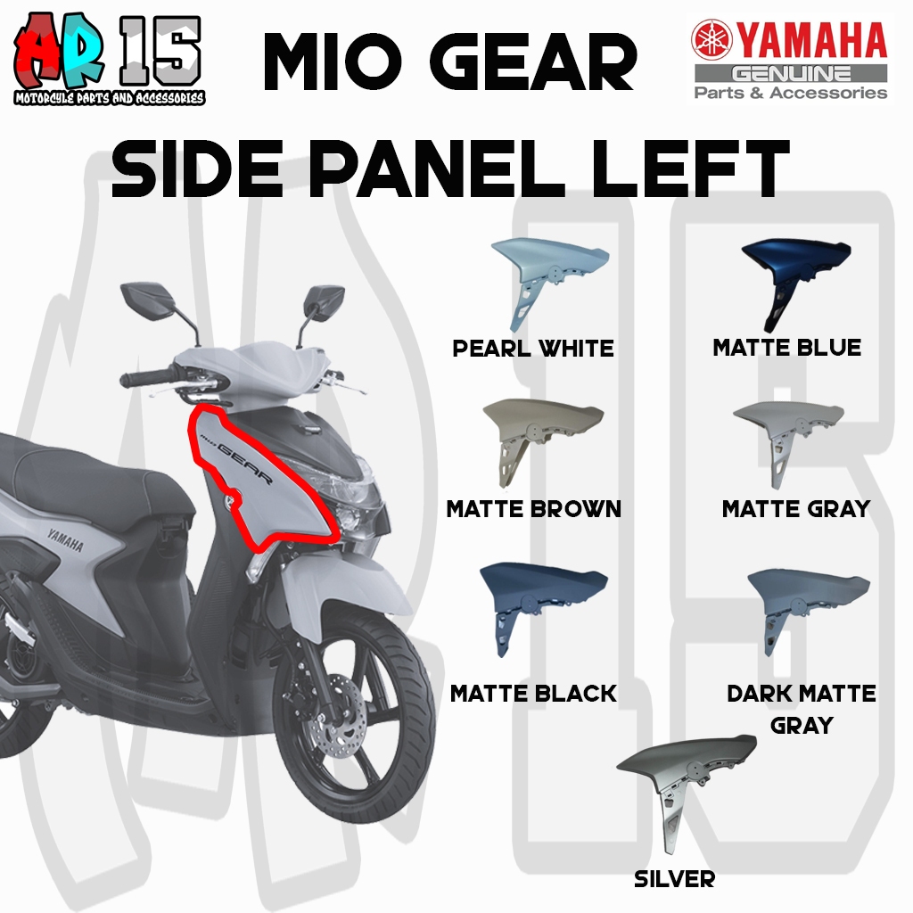 MIO GEAR SIDE PANEL LEFT (PANEL 1) (YAMAHA GENUINE PARTS) (YGP ...