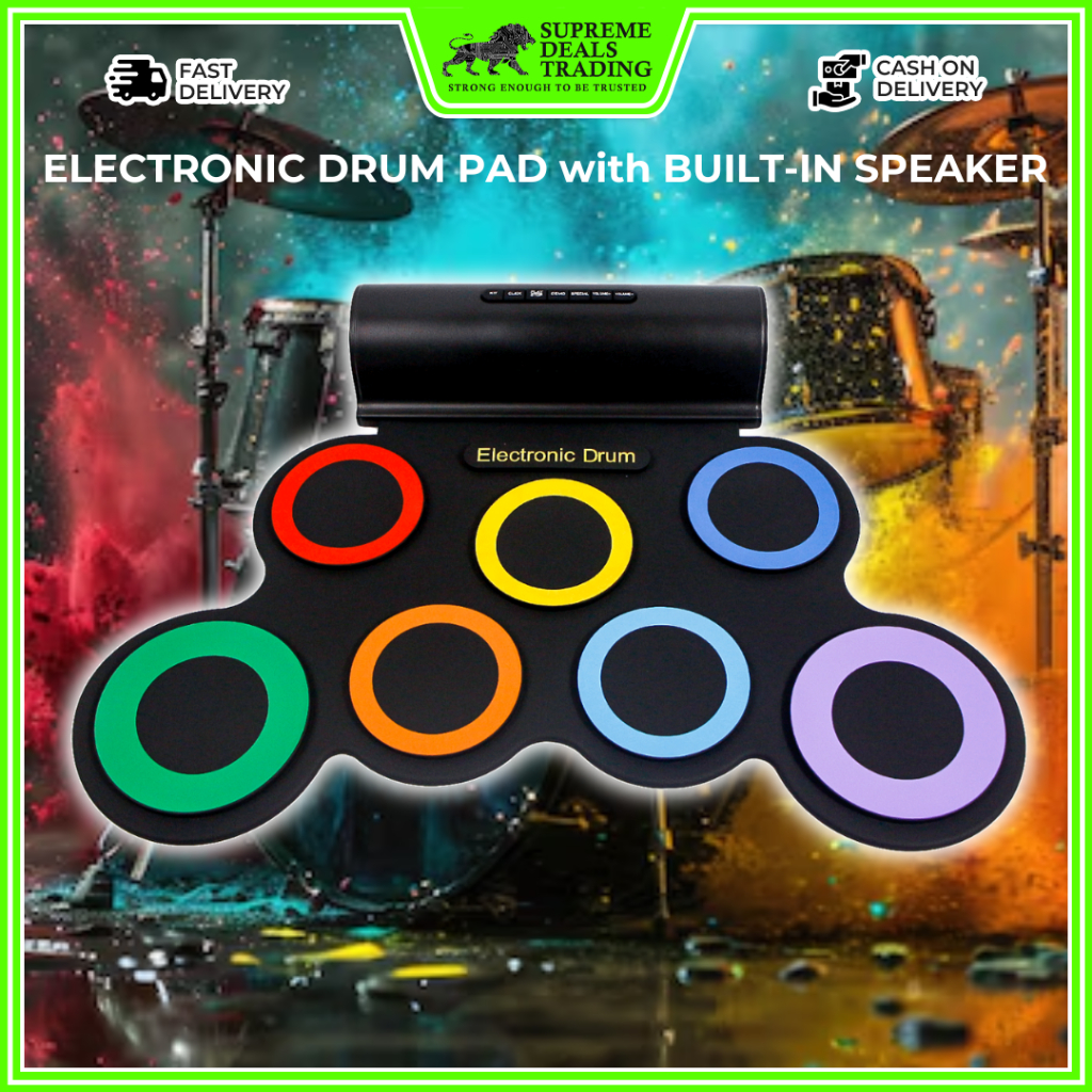 HIGH QUALITY ELECTRONIC DRUM PAD WITH BUILT-IN SPEAKER DIGITAL ...