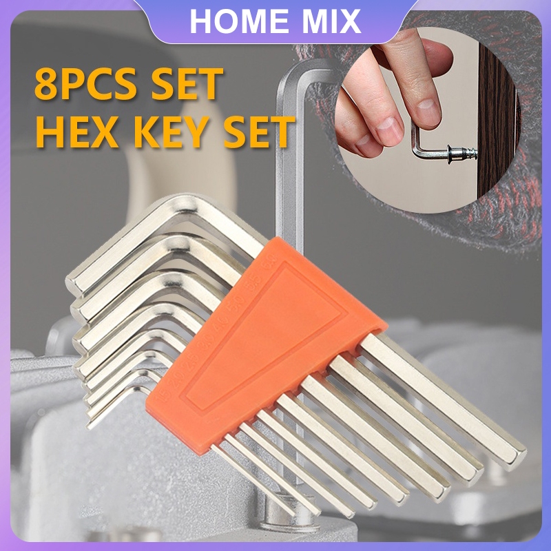 8Pcs Allen Wrench Set Heavy Duty High-Quality Hex Wrench Screwdriver ...