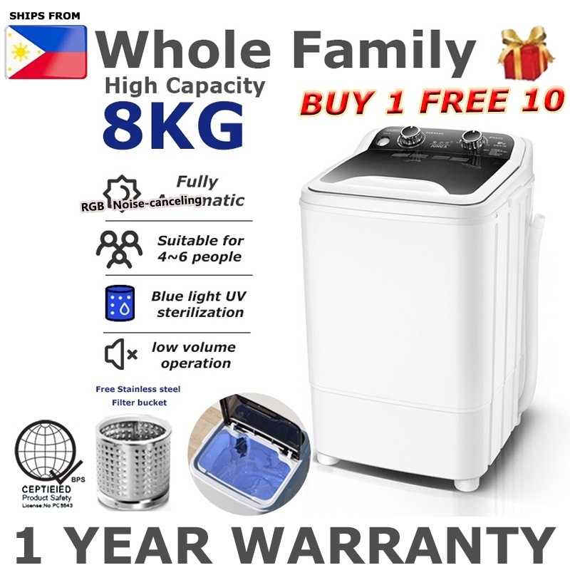 8KG Washing Machine Fully Automatic MINI Washing Machine with Dryer ...