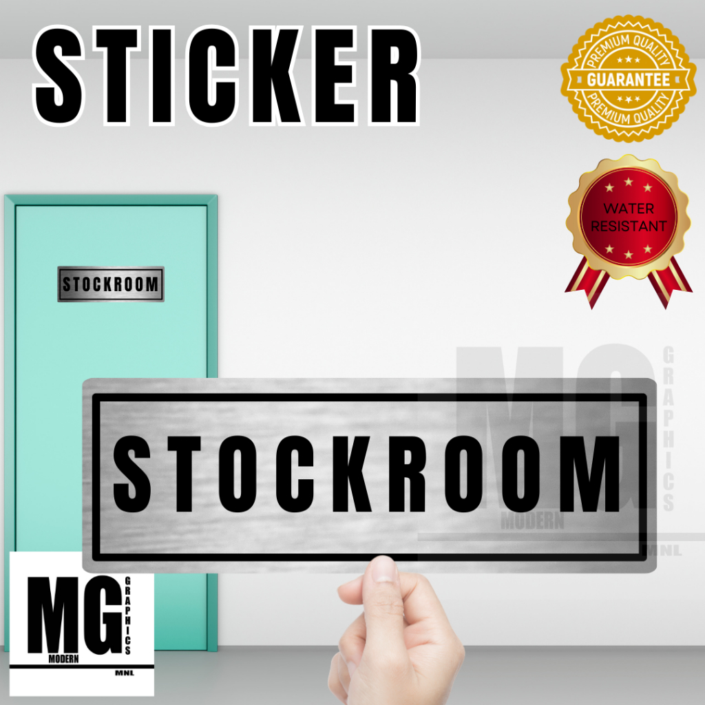 Modern Graphics Company Room Signs Sticker (10 x 2.5 inches) Non-Fade ...