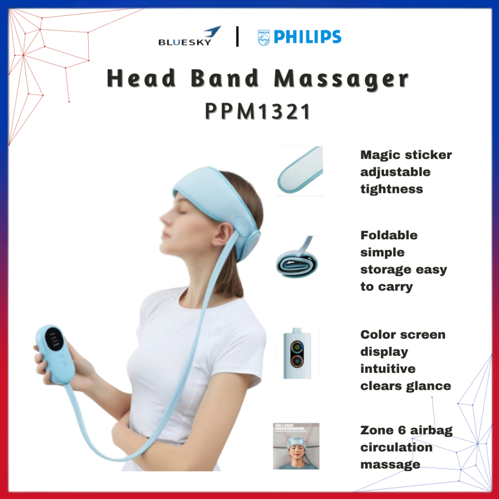 Philips Head Massager Air Bag Press Massage Cold Compress Hot Compress ...