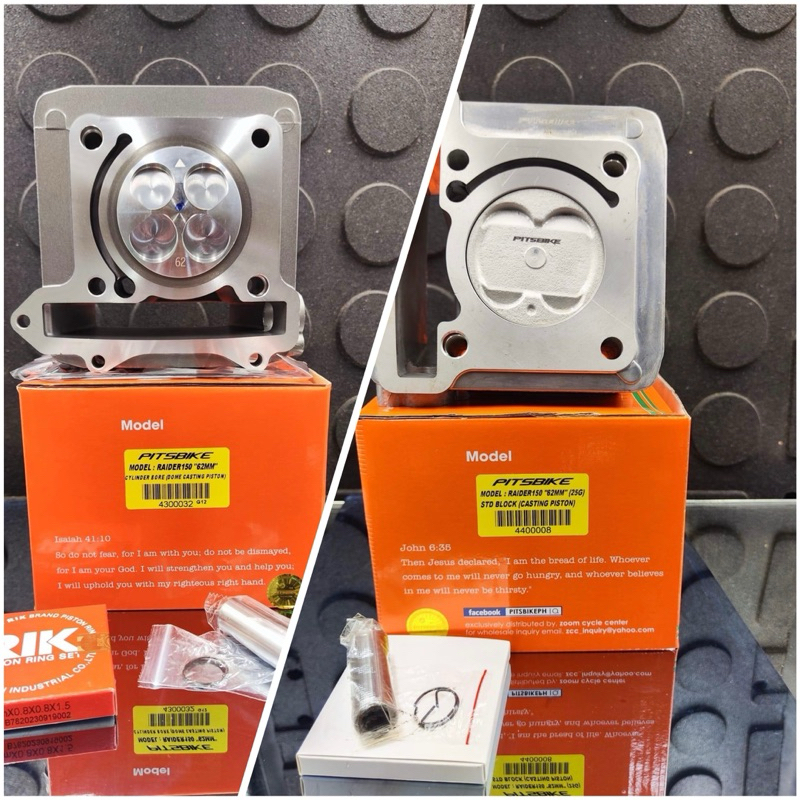 Pitsbike Cylinder Block Bore kit STEEL R150 Raider 150 raider150 carb ...