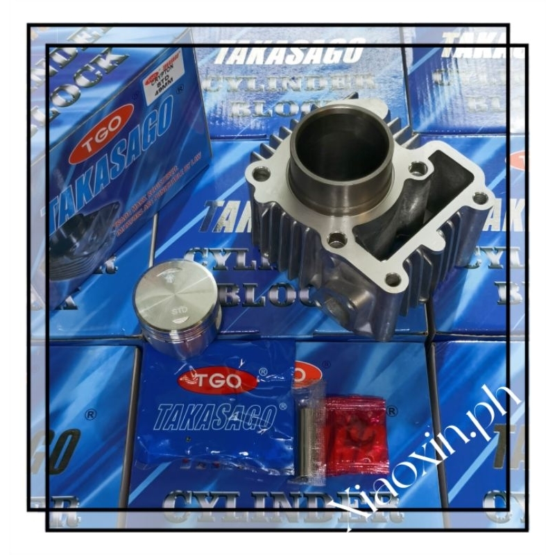 TAKASAGO CYLINDER BLOCK W/PISTON KIT FOR CRYPTON STD. - 49MM | Shopee ...