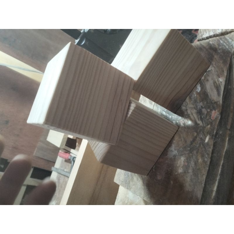 Wooden Cube. 4 inches by 4 inches by 4 inches..smooth all over | Shopee ...
