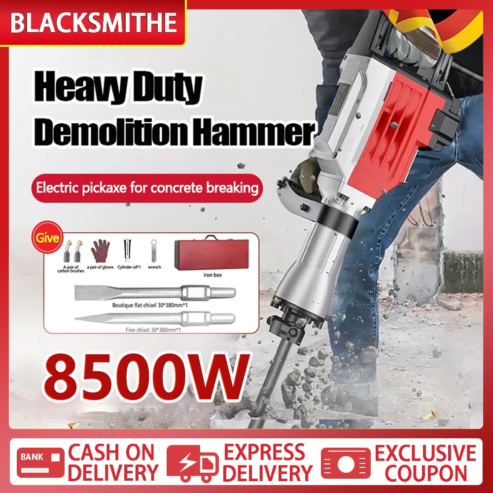 8500W Blasting Hammer Chipping Tool 65A 220V Electric Demolition Hammer ...