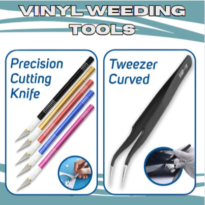 Weeding Tool for Vinyl and Car Sticker (Tweezer or Cutting Knife ...