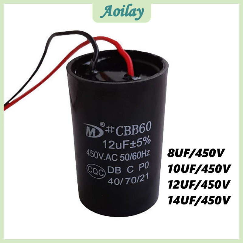 CBB66 450V 8/10/12/14uF Washing Machine Capacitor Motor Running ...
