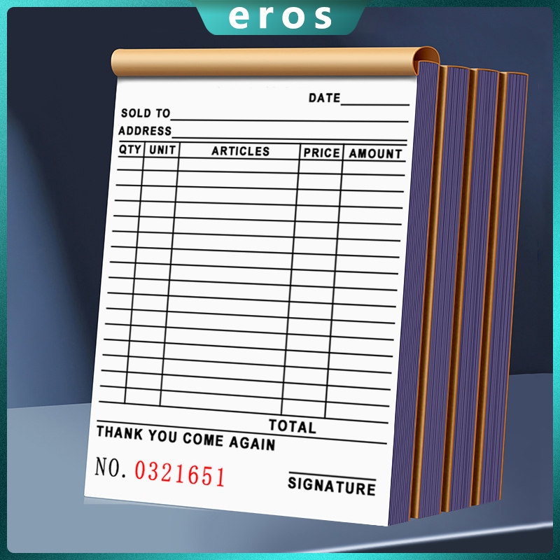 Delivery Receipt Resibo With Carbon Paper Thickened Carbonized Business ...