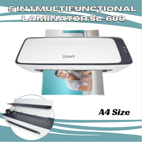 QUAFF 5 in 1 Laminating Machine A4 (max laminate 125mic) SL-688 / Mini ...