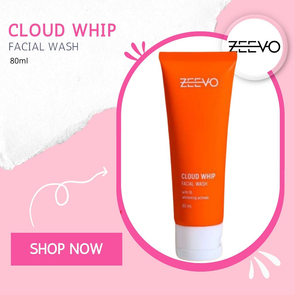 ZEEVO Cloud Whip Facial Wash 80ml | RYX Ryxskin Sincerity | Shopee ...