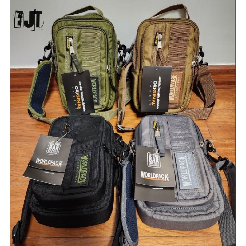 Slingbag New Worldpack Plain Color High Quality | Shopee Philippines