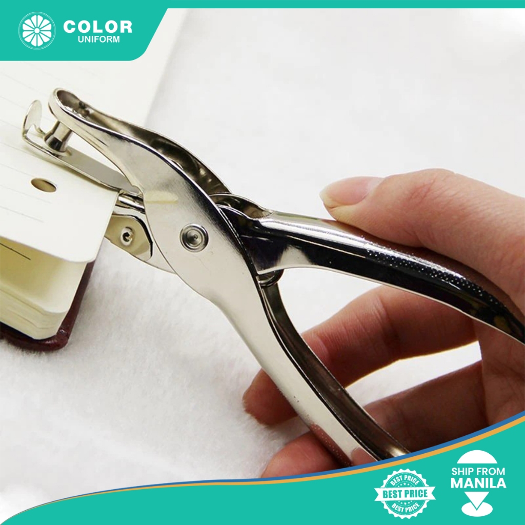 Hand Held Single Hole Puncher Plier Design School & Office Supplies 6mm ...