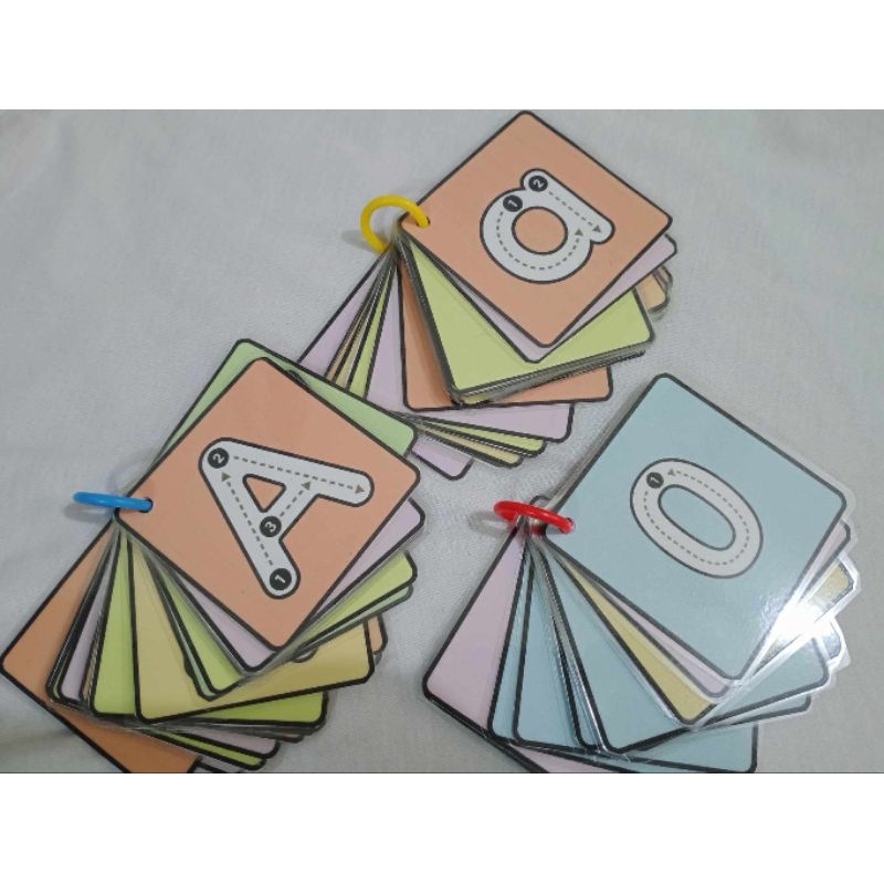 ALPHABET TRACING FLASHCARDS LAMINATED | ALPHABET UPPER, LOWER TRACING ...
