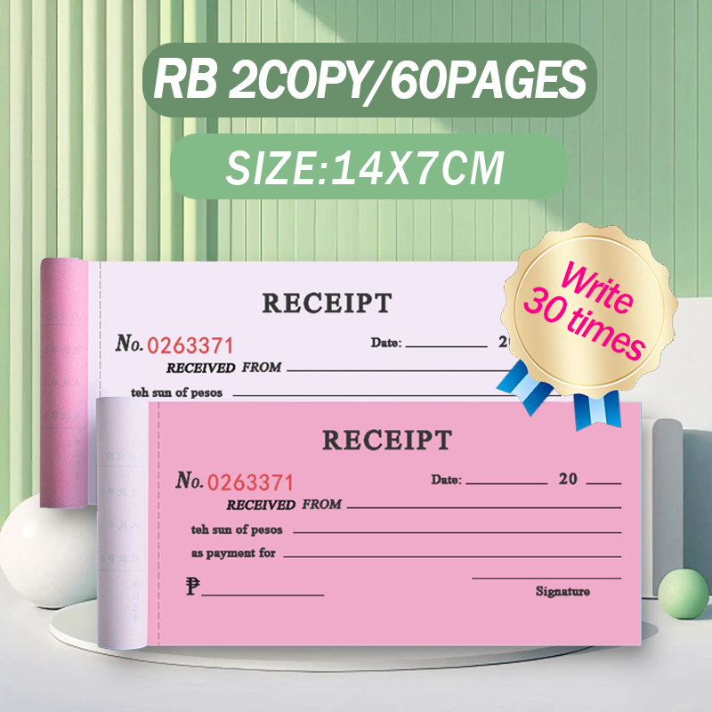 Acknowledgement receipt printing resibo with carbon Temporary official ...