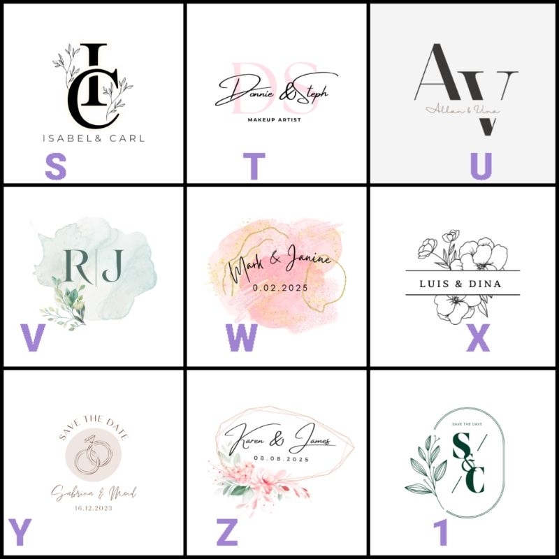 ZEVI | Customized Wedding Invitation Logo Sticker | Shopee Philippines