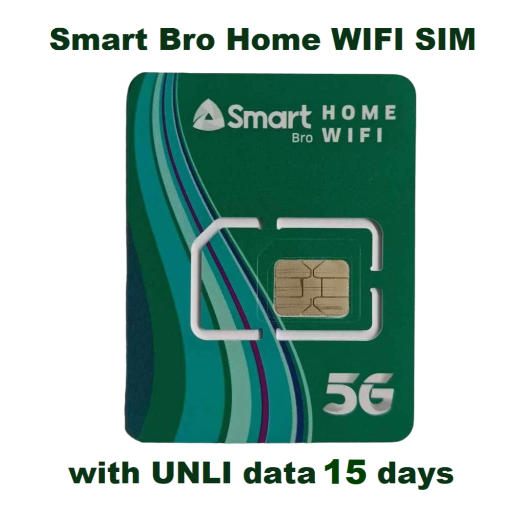 Smart Bro Home WIFI SIM with UNLI data 15 days | Shopee Philippines