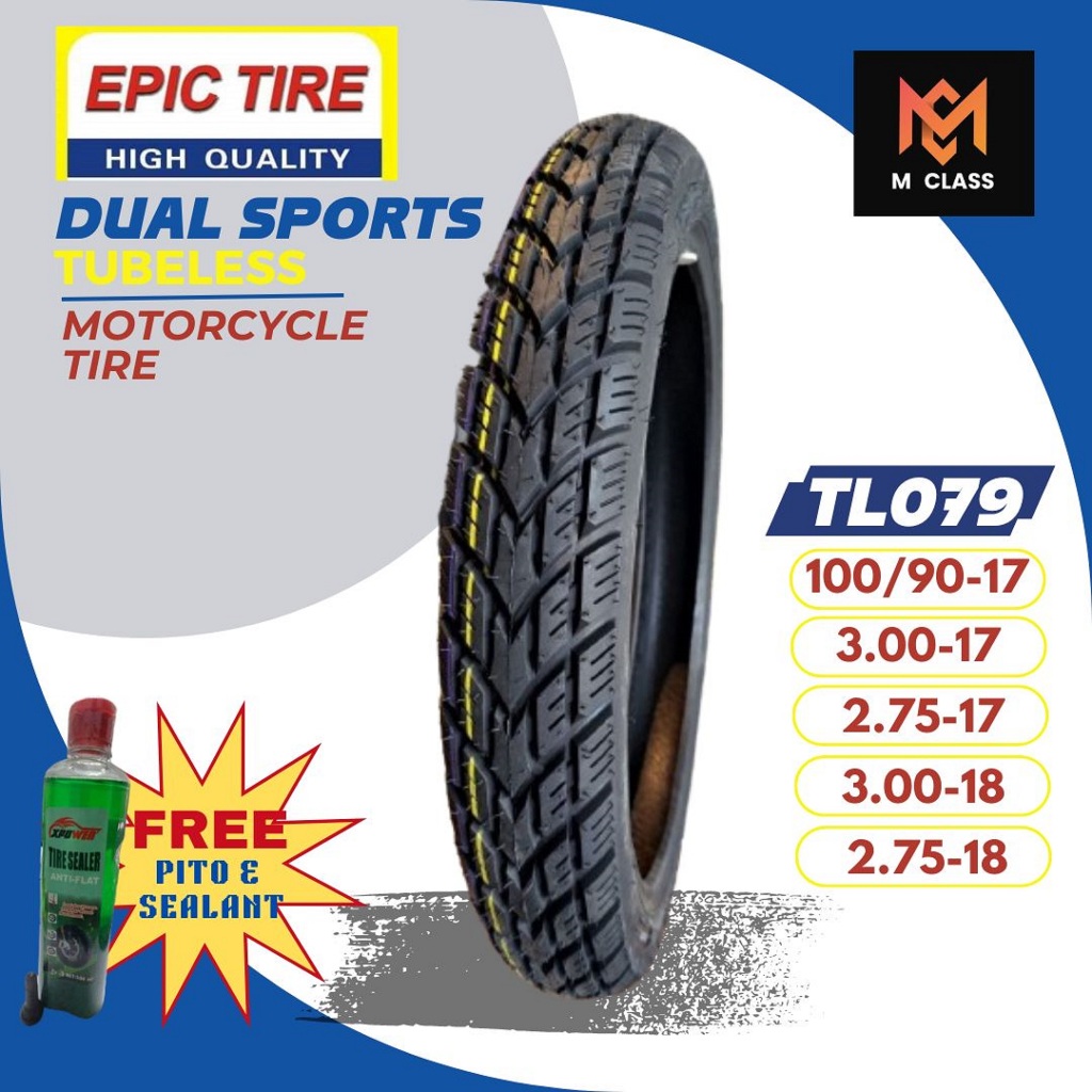 R17 TL079 DUAL SPORTS TUBELESS FOR XRM125, ROUSER, RAIDER, WAVE - EPIC ...