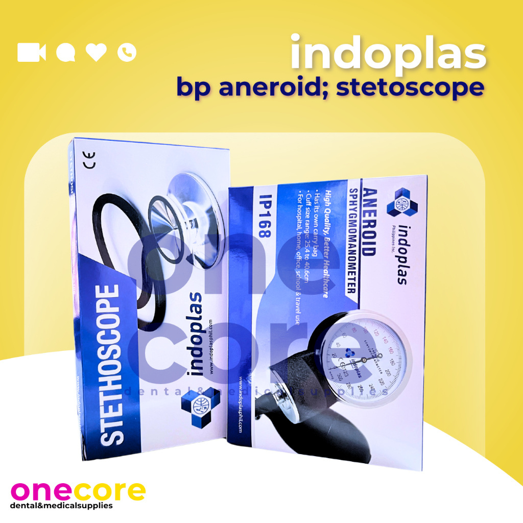 Indoplas BP Manual Sphygmomanometer With Dual-Head (Complete Set ...