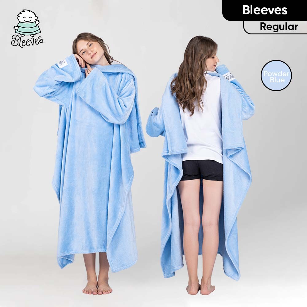 Bleeves® | Powder Blue Bleeves Regular Wearable Blanket for Men and ...