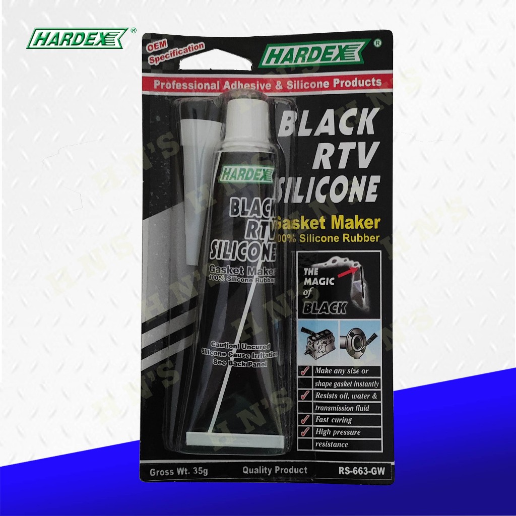 Hardex Black RTV Silicone Gasket Maker 35 grams | Shopee Philippines