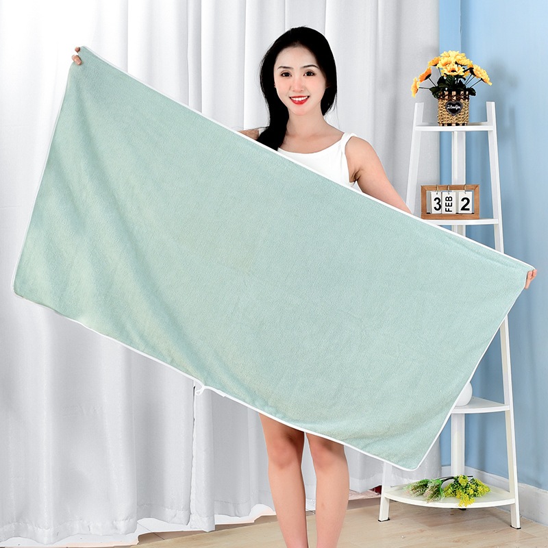 Towel Bath for adult Japanese Style Microfiber Towel Unicolour bath towel Not shedding hair ...