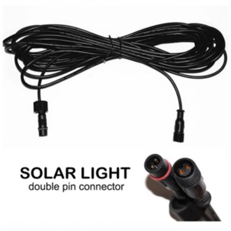 LEAD Solar Light Extension Cable 5 Meters Power Cord Powered Floodlight ...