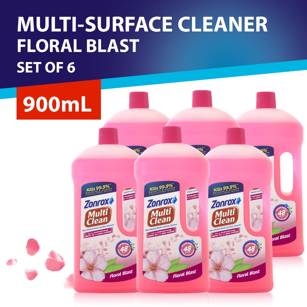 Zonrox Multi Clean Floral Blast (900 mL) x6 | Shopee Philippines