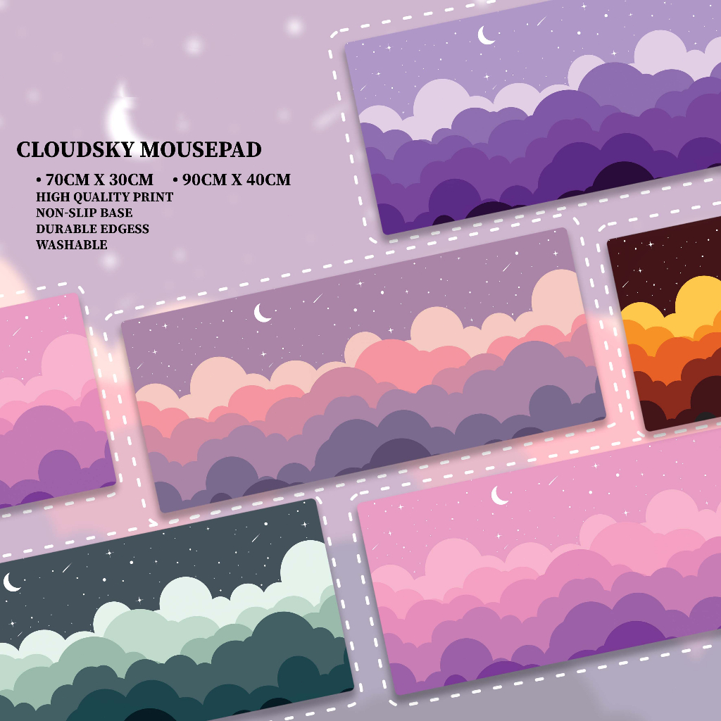 CloudSky Extended Mousepad | Large Gaming Deskmat | Shopee Philippines
