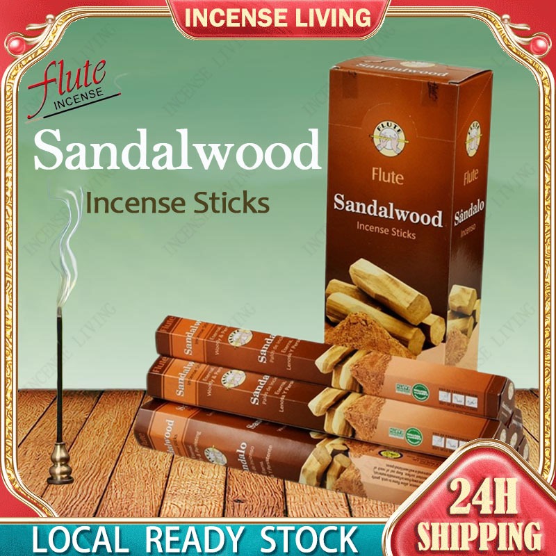 Flute Sandalwood Incense Sticks (20 Sticks Per Box) | Shopee Philippines
