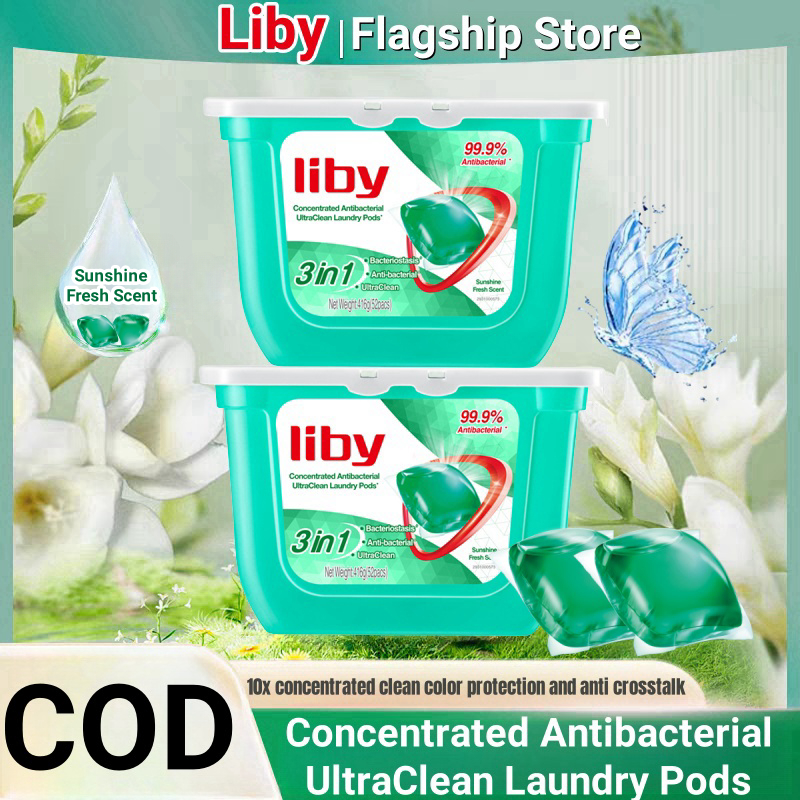 Liby Laundry Liquid Detergent Pods 3 in1 Laundry Beads Detergent Liquid ...