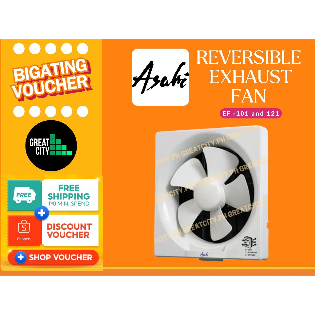 Asahi REVERSIBLE Exhaust Fan | Shopee Philippines