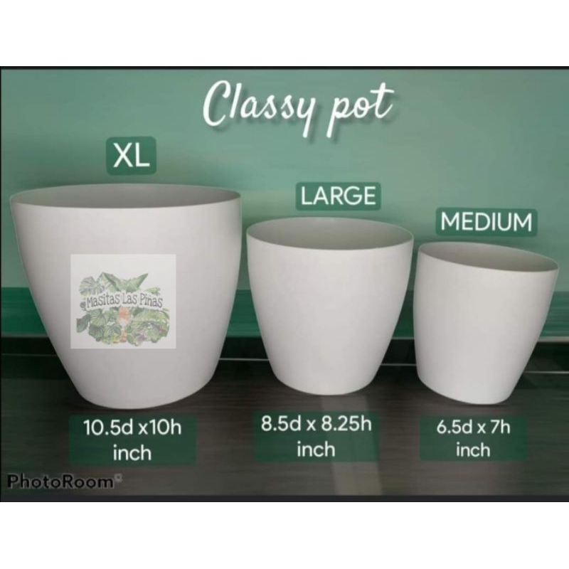 yayamanin pots (classy pot) white | Shopee Philippines