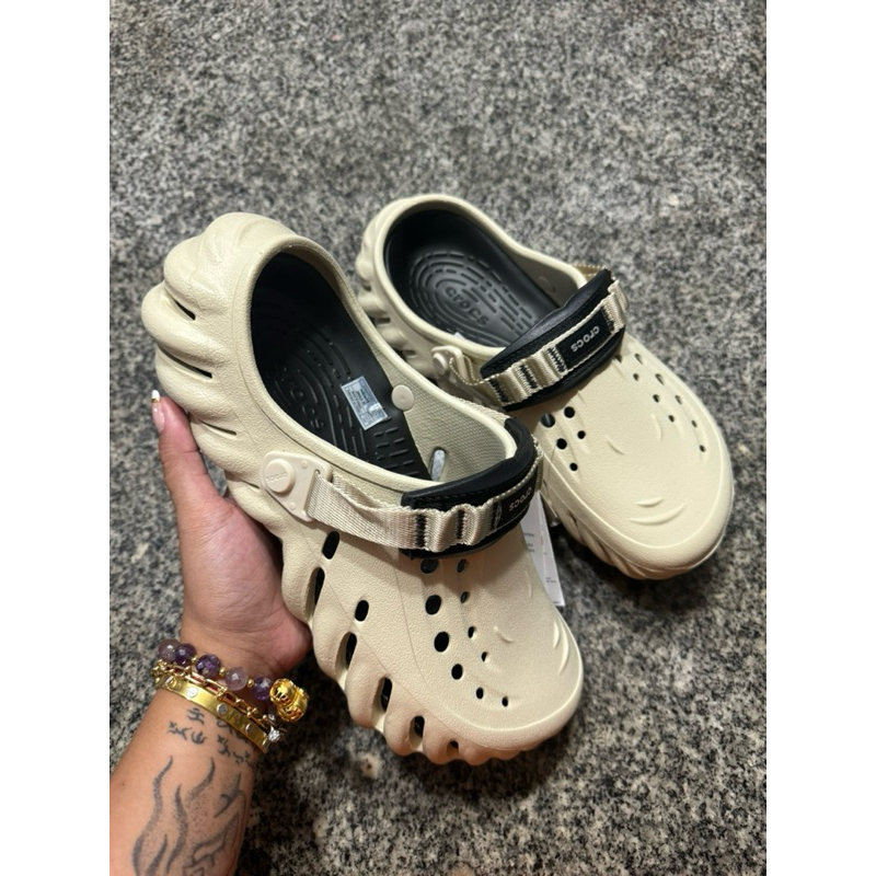 Crocs Echo Clog | Sandals | Clogs | Men | Women | Girl | Boy | Shopee ...