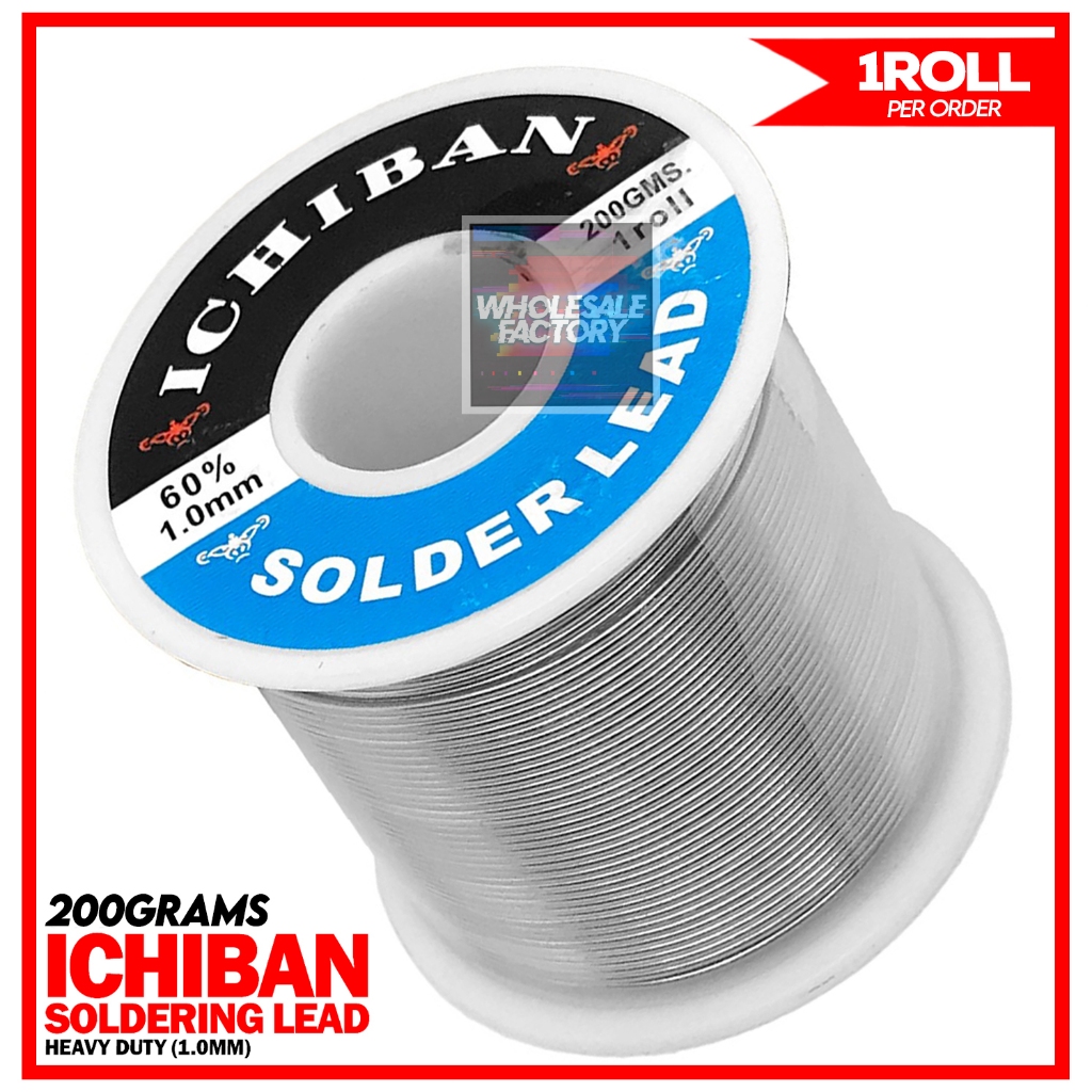 【PH STOCK】200G Original ICHIBAN Soldering Lead 1.0MM 1 ROLL | Shopee ...
