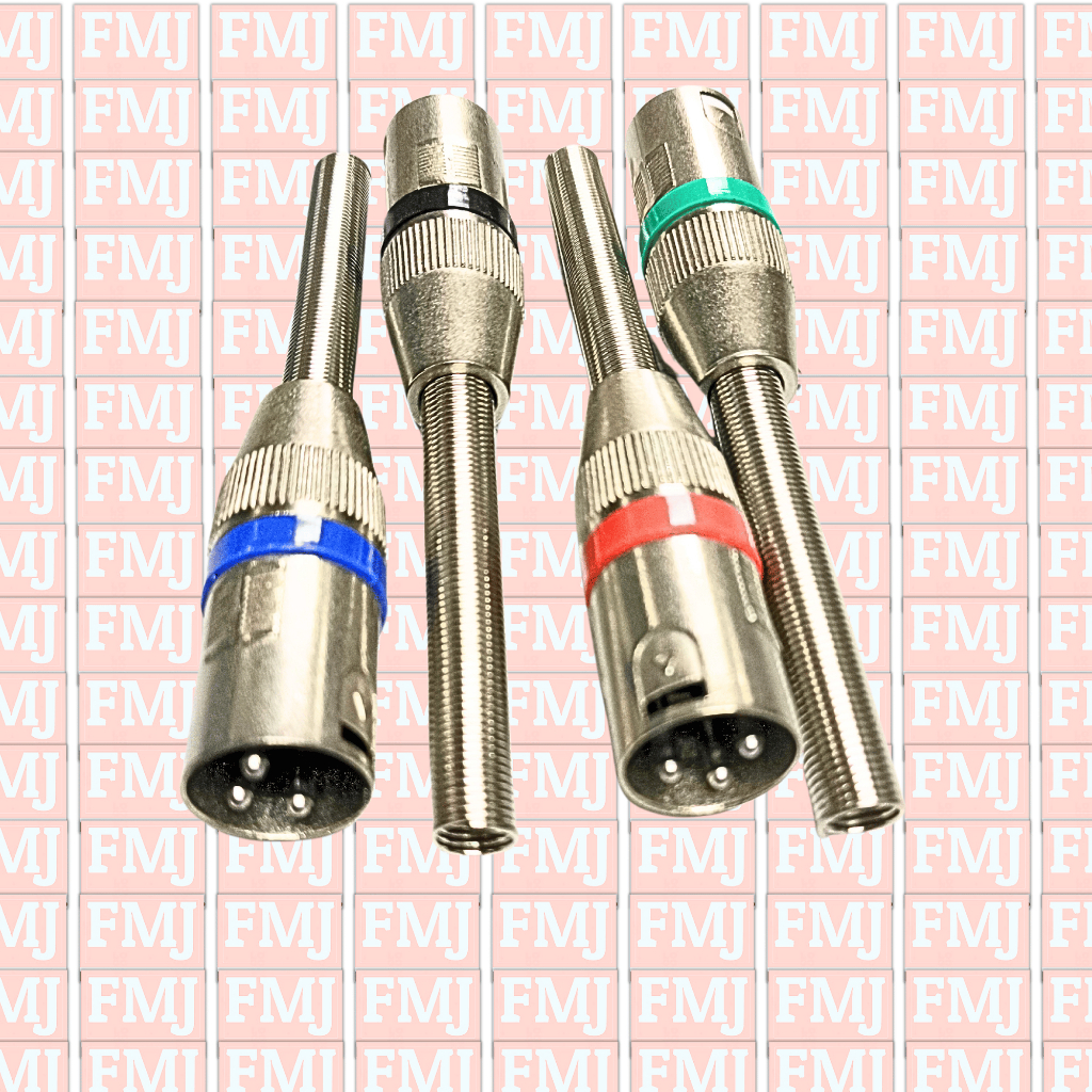 FMJ XLR 3 Pin Male Jack Audio Mic Connector for DIY and DMX and ...
