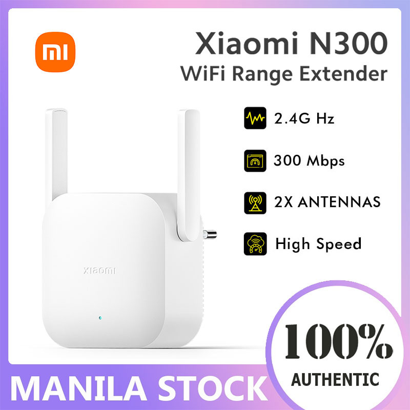Xiaomi N300 WiFi Range Extender Repeater 300Mbps Wifi Router Booster 2× ...