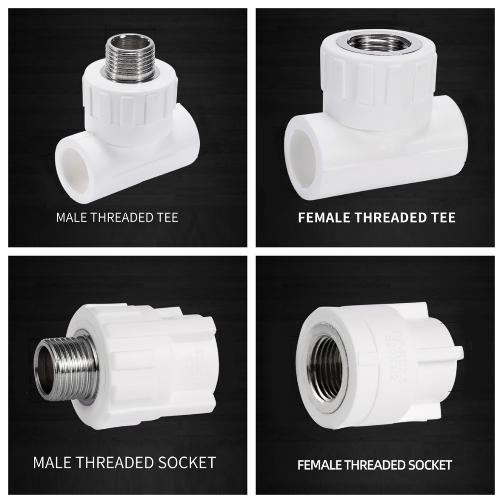 PPR FITTINGS ECOPIPE , MALE FEMALE TEE, MALE FEMALE ELBOW , MALE FEMALE ...