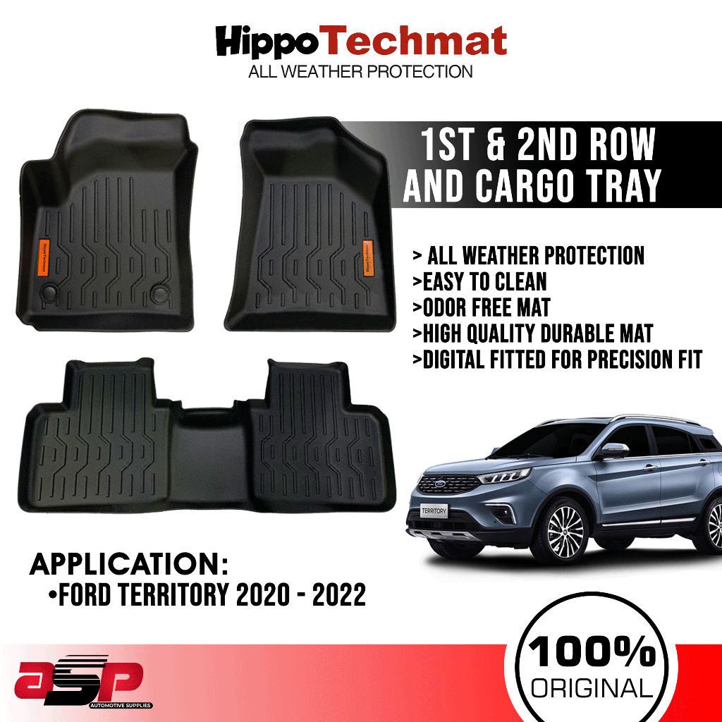 Hippo Techmat Deep Dish Matting for Ford Territory 2020 - 2023 Made in ...