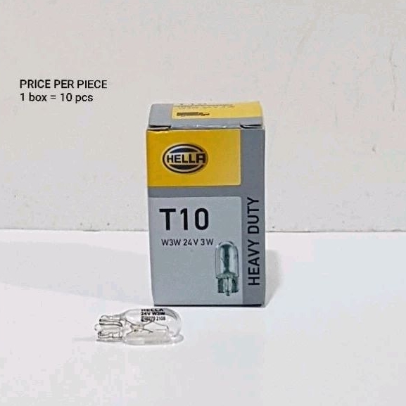 AUTOMOTIVE BULB 158N 24V 3W T10 (10 PCS.) ORIGINAL HELLA | Shopee Philippines