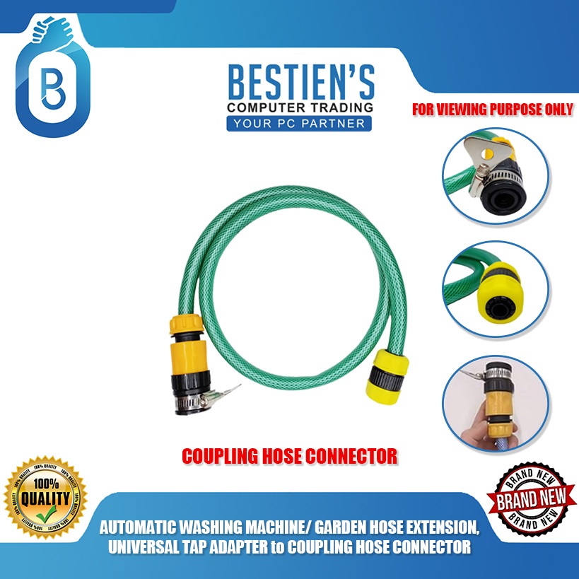 AUTOMATIC WASHING MACHINE/ GARDEN HOSE EXTENSION, UNIVERSAL TAP ADAPTER ...