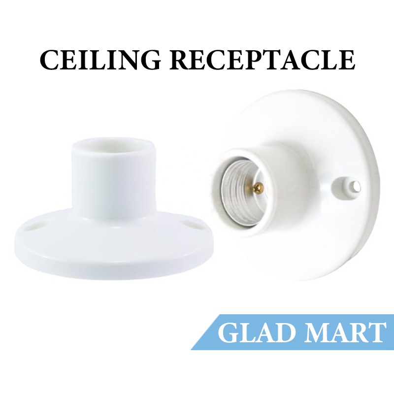 Oryx Ceiling Receptacle E27 6A 250V Light Bulb Socket 2" 3" 4" Plug ...
