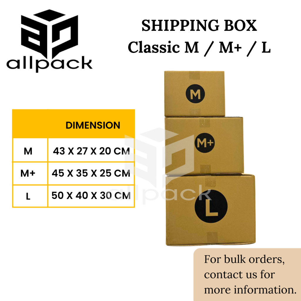 FLASH Shipping Packaging Boxes M / M+ / L | Shopee Philippines