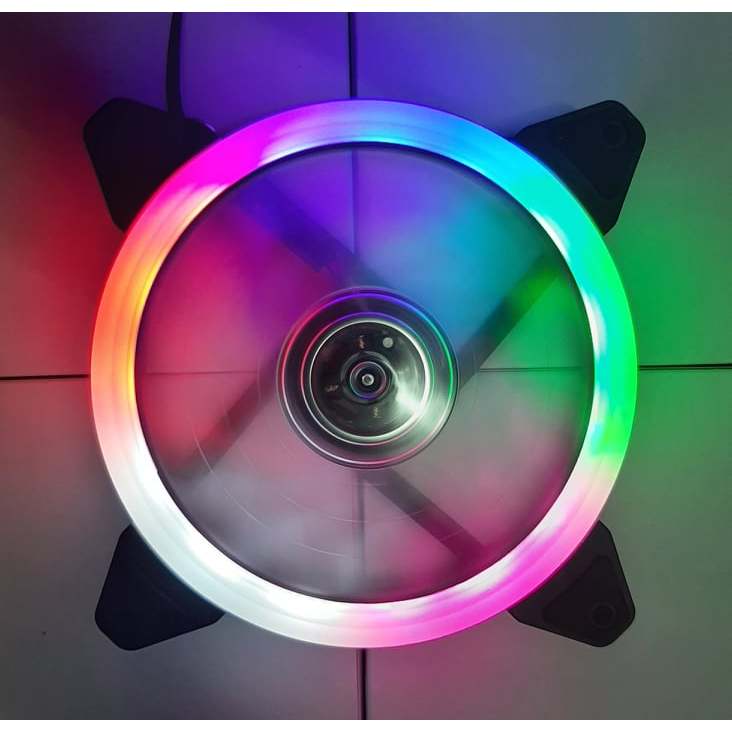 Cpu Fan Computer Chassis Ring Fan with led RGB 120mm / Cooling Fan ...