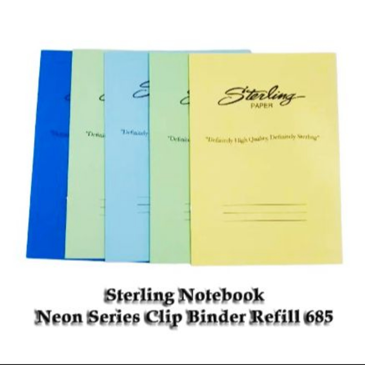 Sterling Notebook Neon Series Clip Binder Refill 685 5pcs per 1pack ...