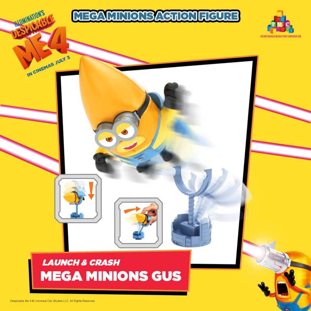 Despicable Me 4 Mega Minions Gus Launch & Crash | Shopee Philippines